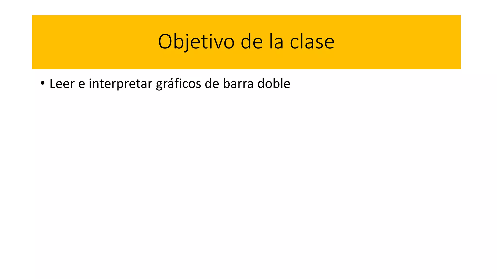 Clase 2 graficos de barras dobles | PPTX