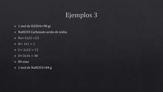 Clase 2 masa atomico mol y numero de avogadros | PPTX