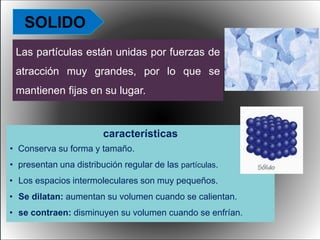 Estados de agregación de la materia | PPTX