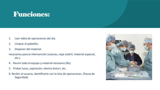 Clase 2 Rol del equipo de pabellón quir | PDF
