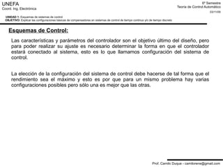 Clase 3 - Esquemas de Control | PDF