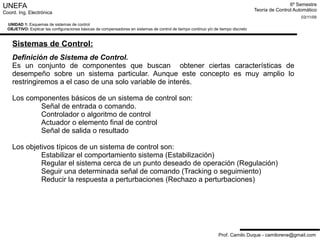Clase 3 - Esquemas de Control | PDF