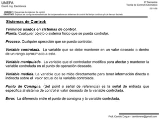 Clase 3 - Esquemas de Control | PDF