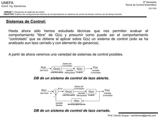 Clase 3 - Esquemas de Control | PDF
