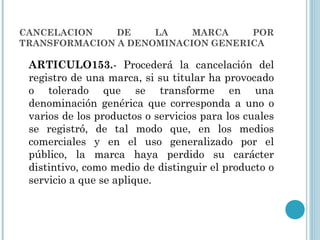 marcas notorias y denominacion generica | PPT