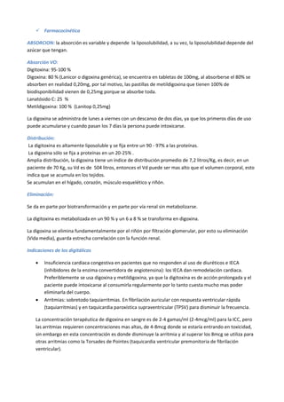 Clase 3. Fármacos Inotropicos del corazon | PDF