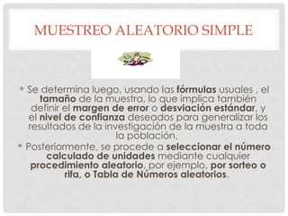 Muestreo aleatorio al azar. tipos de muestreos probabilisticos y no ...
