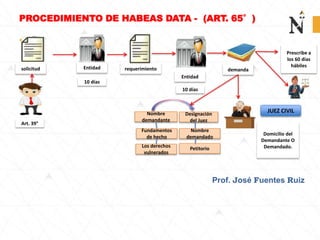 Derecho Constitucional - Proceso de Habeas Data III | PPTX
