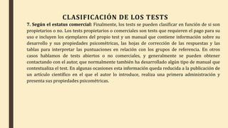 Teoría de los Test - Actividad de fijación de conocimientos | PPTX