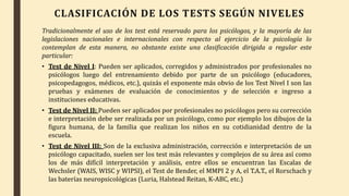 Teoría de los Test - Actividad de fijación de conocimientos | PPTX