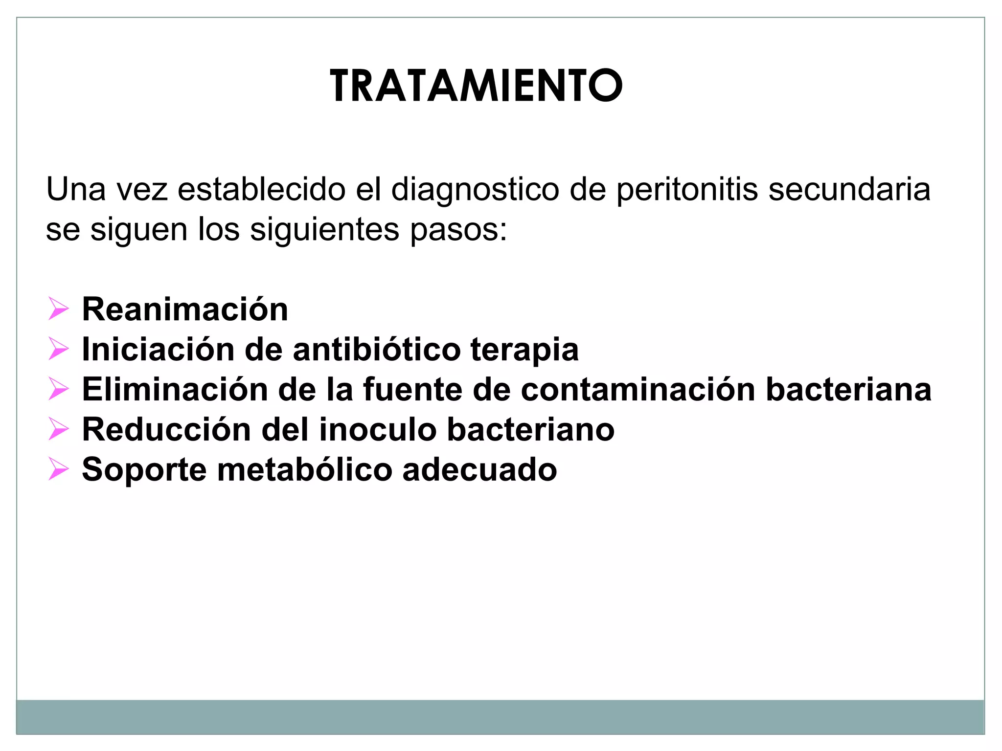 Clase 3 Cirugía II Peritonitis | PPT