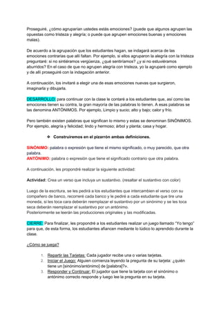 Clase 3 de lengua.pdf sinónimos y antónimos | PDF