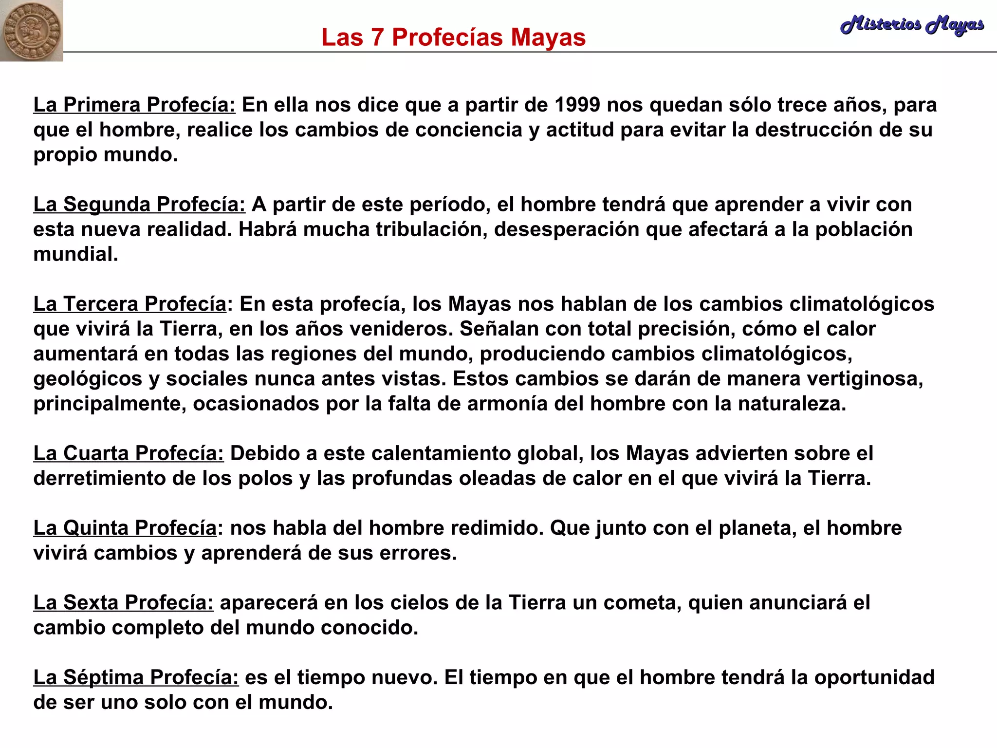 Clase 3 profecias mayas chilam balam | PPT