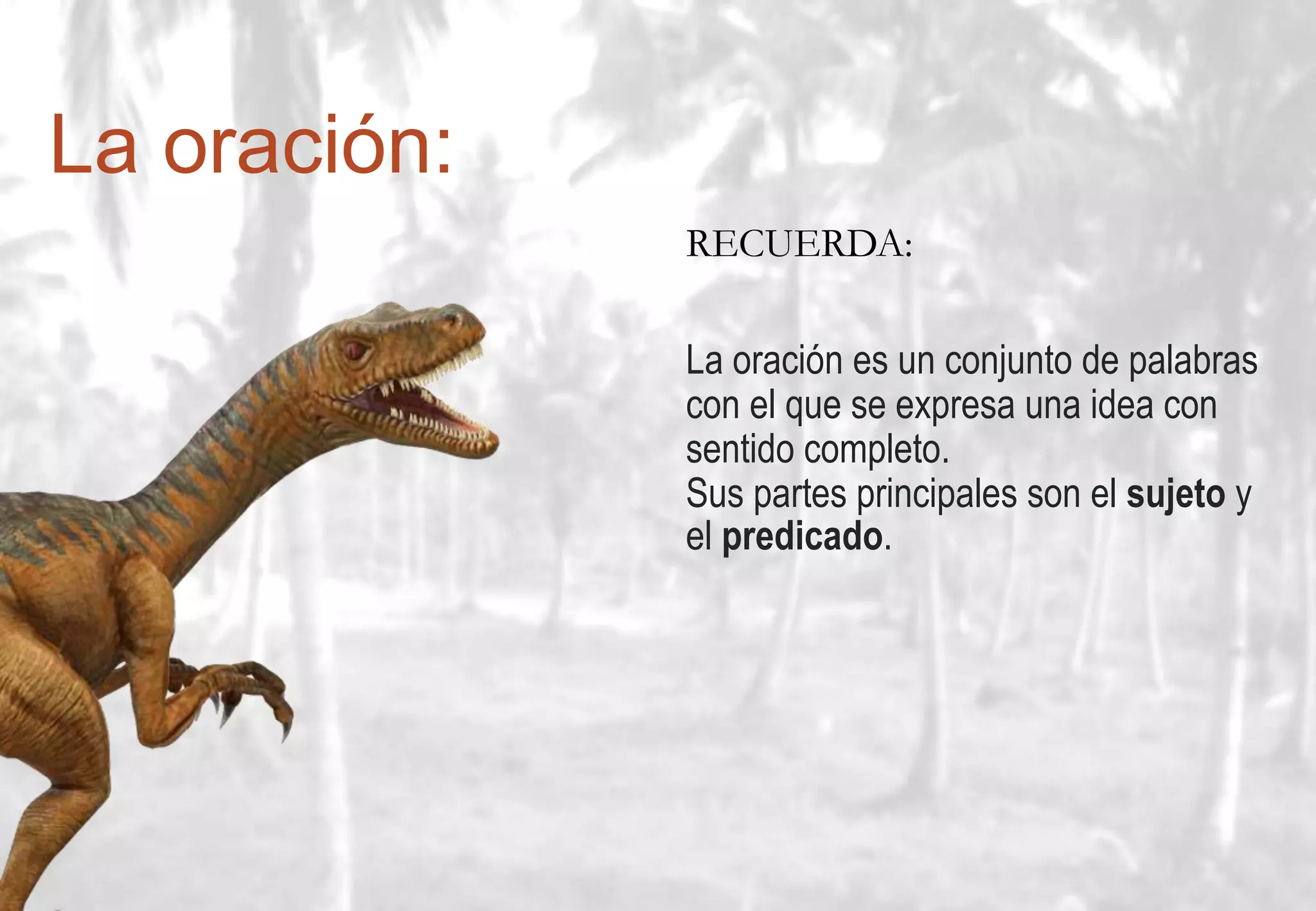 Estructura de la oraciones | PPT