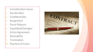 Clase 3 style of a written contract. Tomas Mario Costanzo. | PPTX | Law