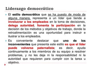 Clase 3 Tipos de Liderazgo | PPTX