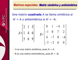 Clase 4.3 mbe matrices | PPT