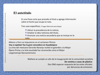 Clase 4 Encabezado | PPT