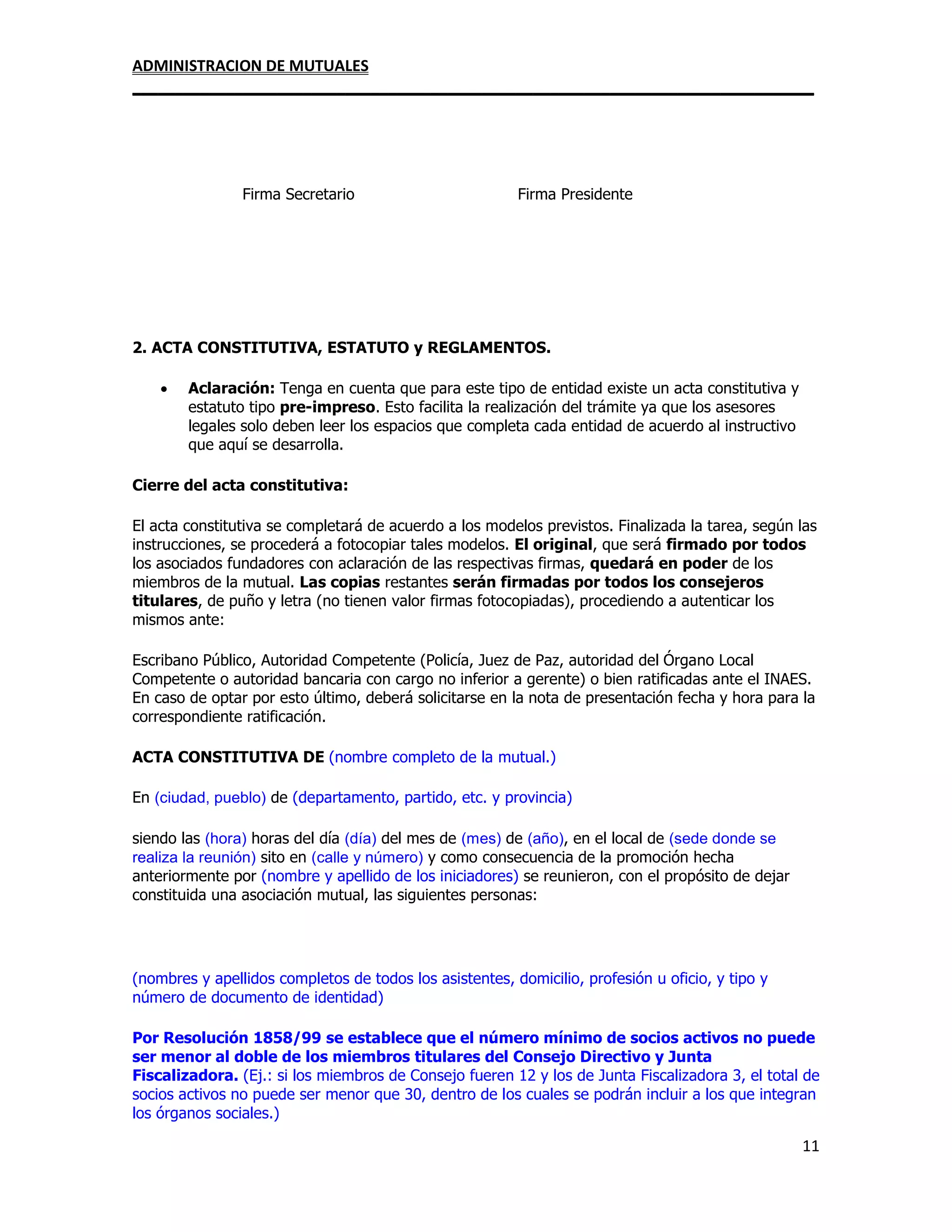 Clase 4 constitucion de mutuales | PDF