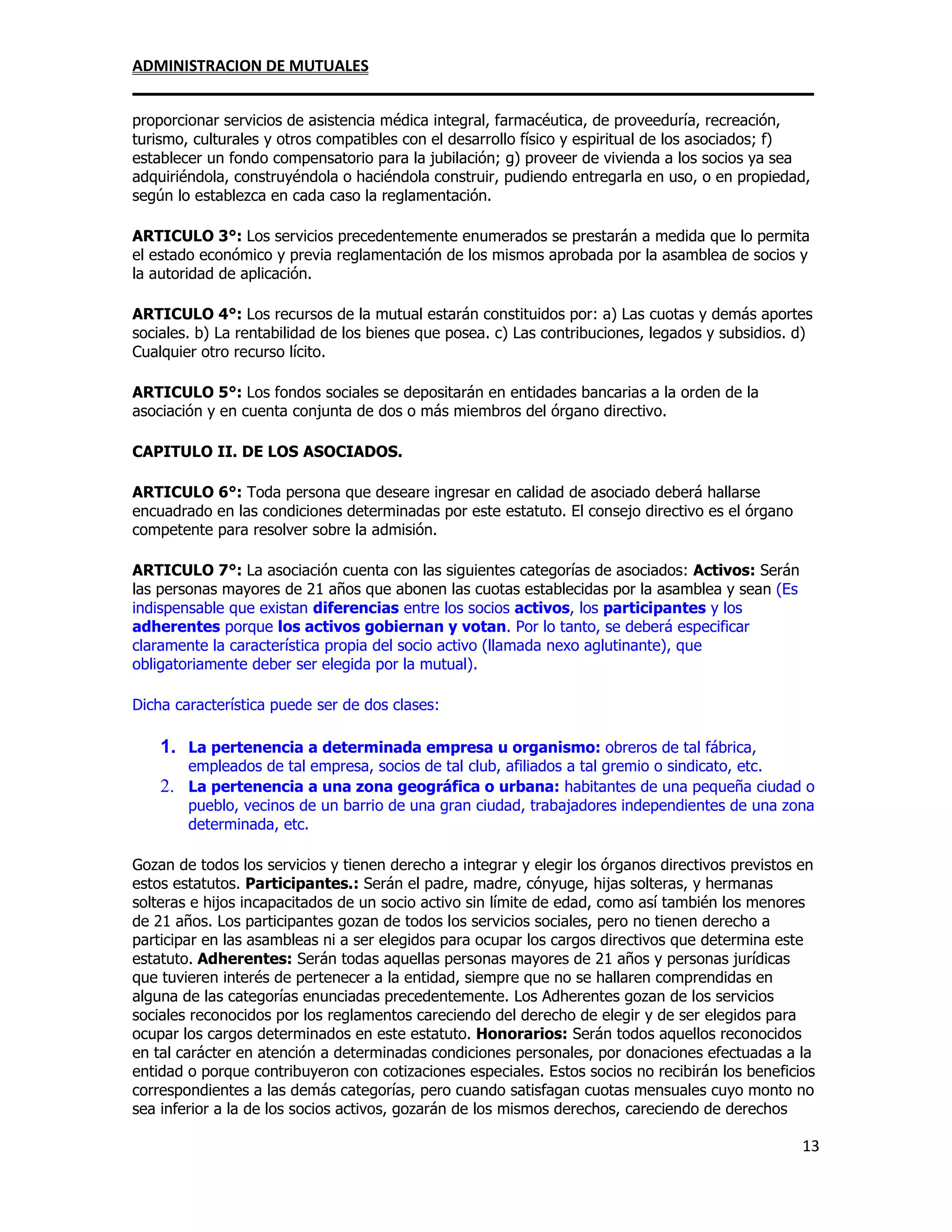 Clase 4 constitucion de mutuales | PDF
