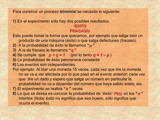 Distribucion de probabilidad binomal | PDF
