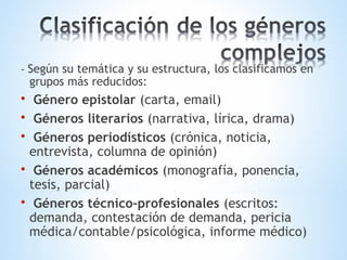 Clase de Géneros Discursivos y Medios de Informacipon | PPT