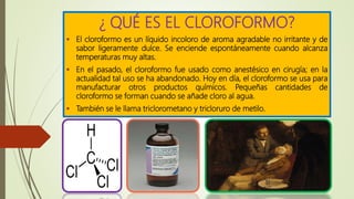 Intoxicación por cloroformo | PPTX