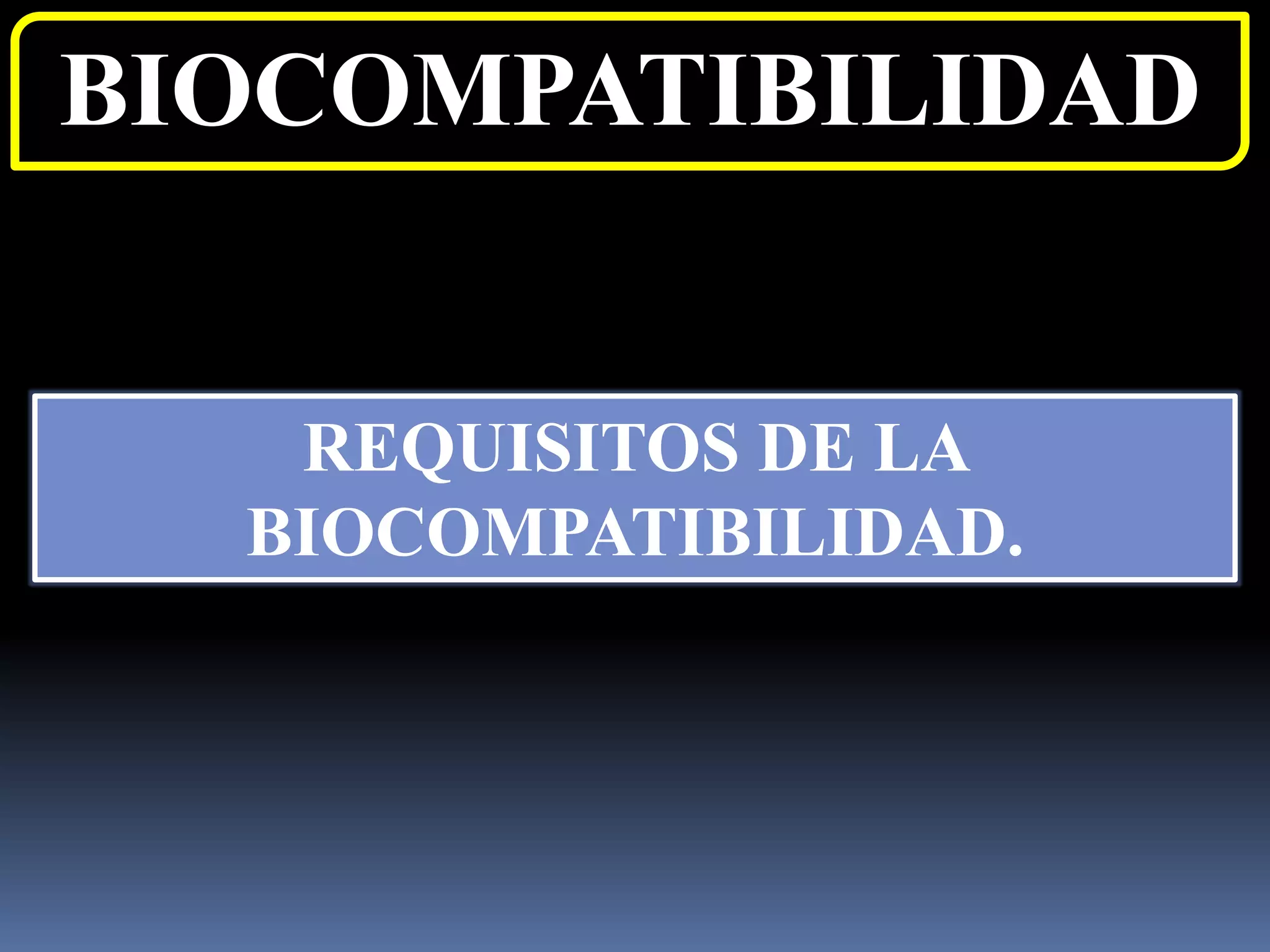 Clase 5 biocompatibilidad de los materiales dentales | PPTX