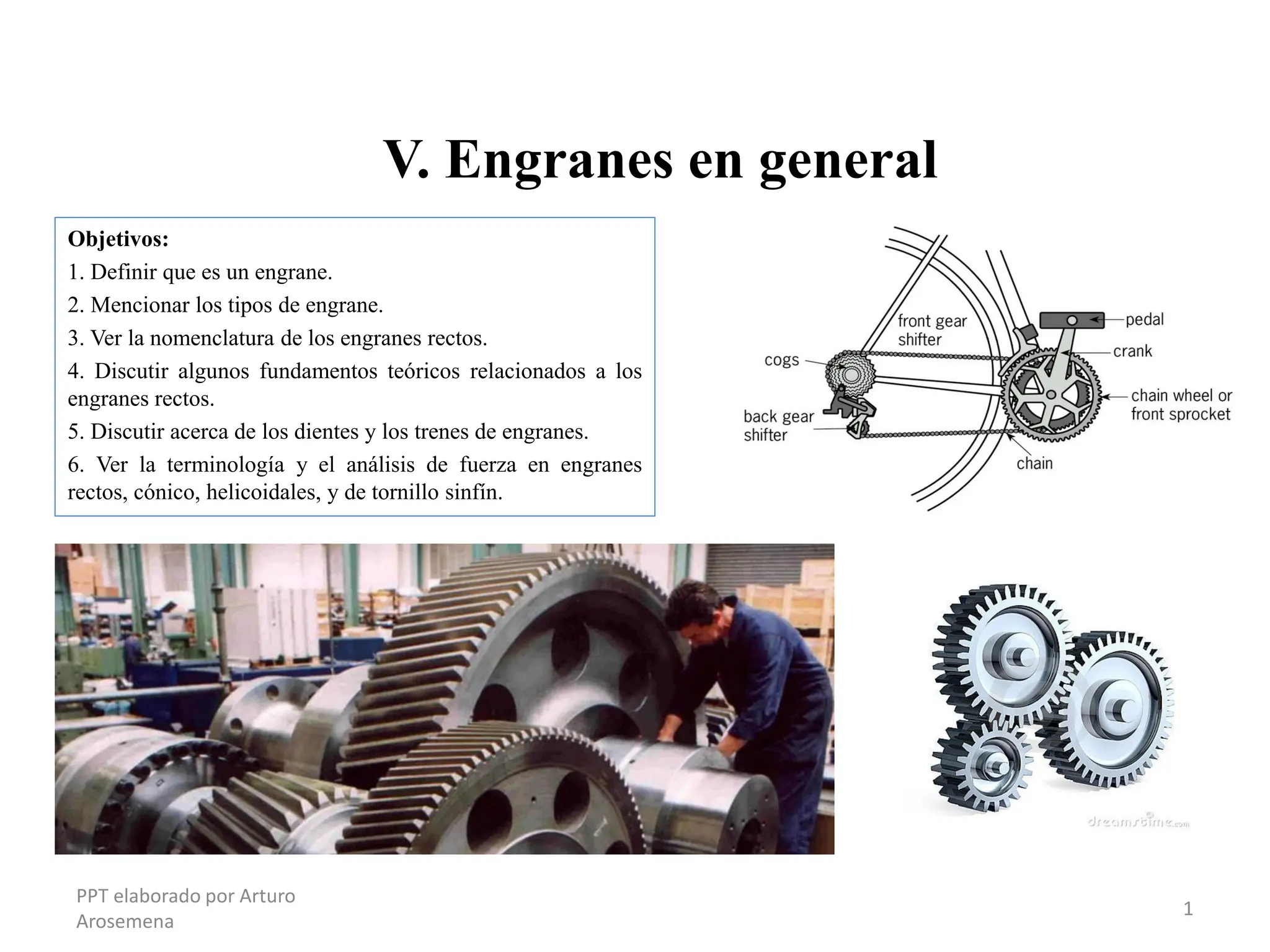 Engranes en General, tipos y características | PDF