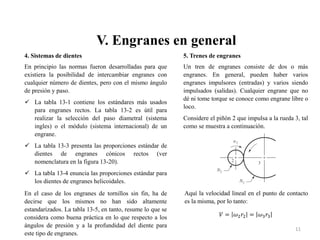 Engranes en General, tipos y características | PDF