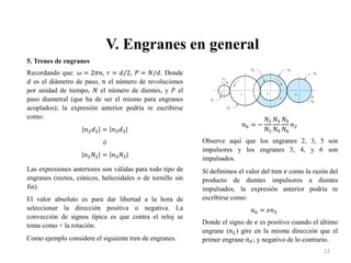 Engranes en General, tipos y características | PDF