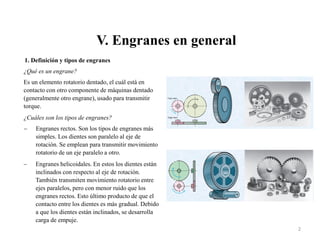 Engranes en General, tipos y características | PDF