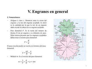 Engranes en General, tipos y características | PDF