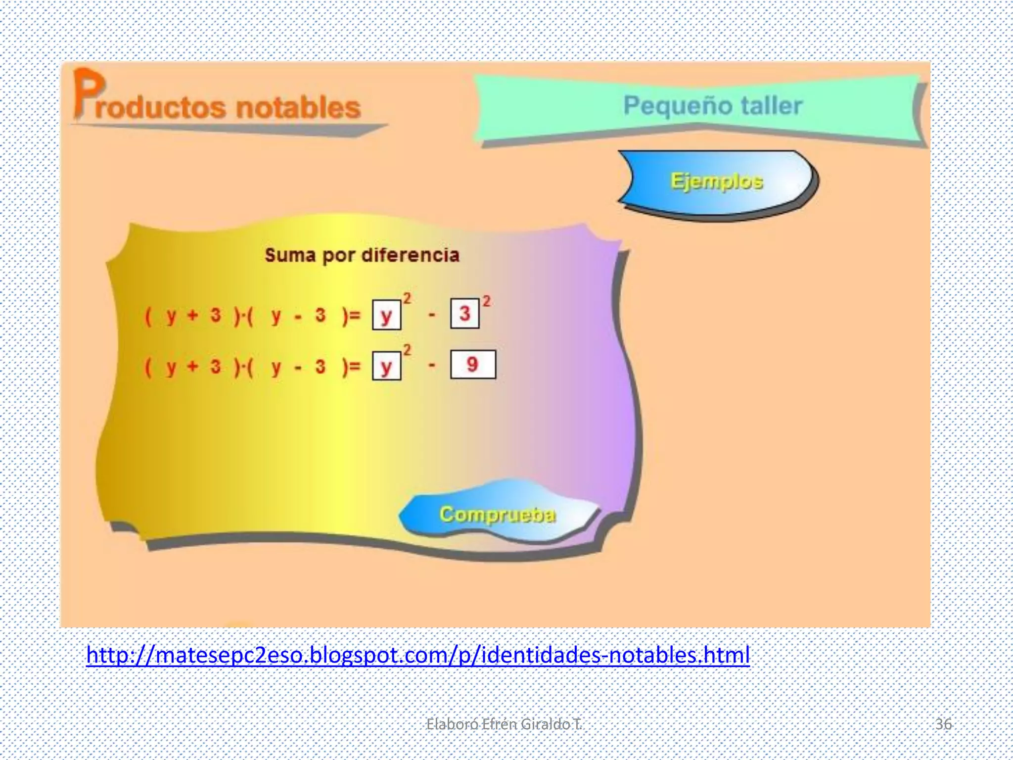 Clase+5+polinomios +productos+notables | PPT