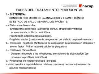 Clase 5 tratamiento periodontal higienene bucal | PPTX