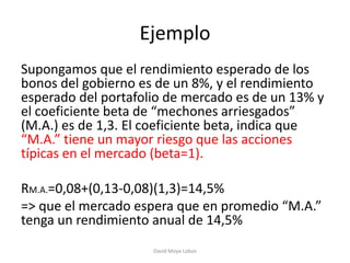 Modelo de william Sharpe-CAPM | PPT