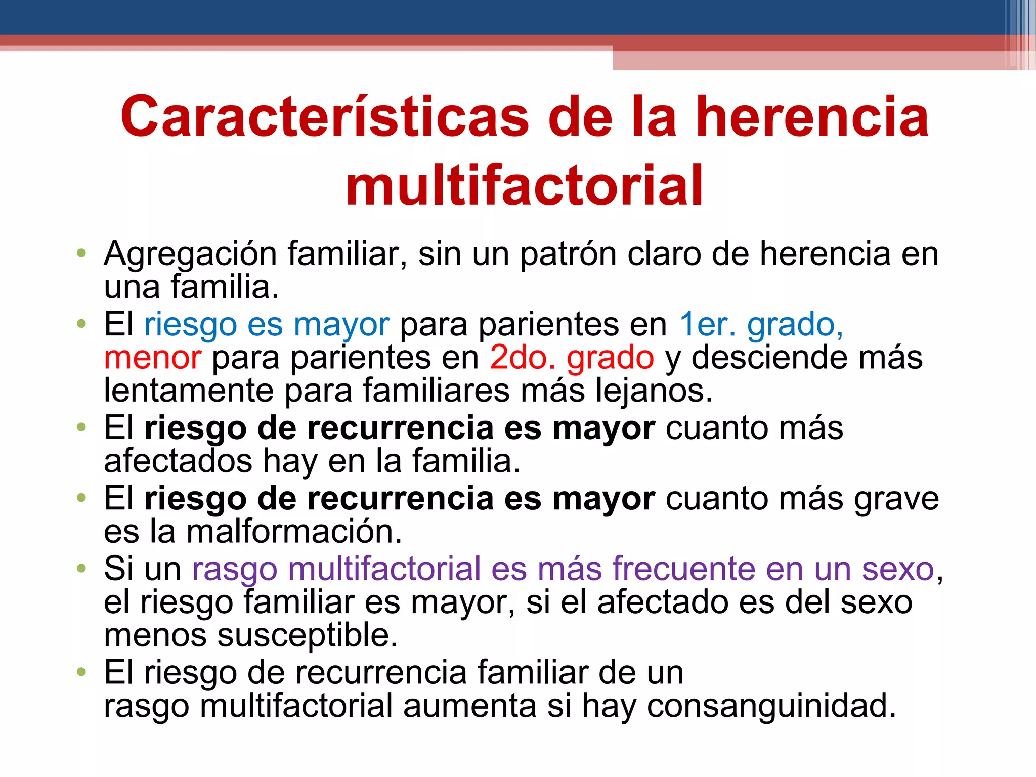 Clase 6 herencia poligenica y multifactorial | PPT
