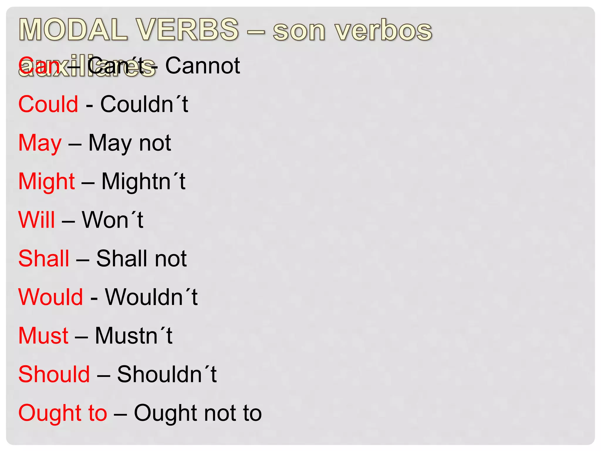Clase 6 - MODAL AND CONDITIONALS.pptx
