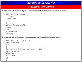 Clase 6 objetos de javaScript | PDF