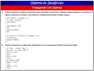 Clase 6 objetos de javaScript | PDF