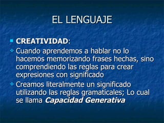 Lenguaje, Aprendizaje y Memoria | PPT