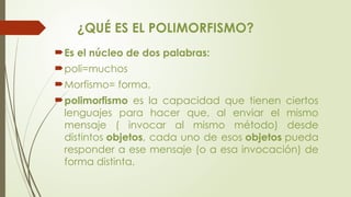 clase 7 polimorfismo.pptx POLIFORMISMO DE PALABRAS | PPTX