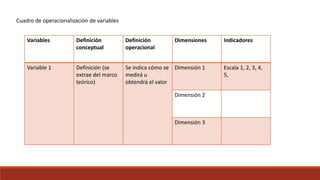 Clasificación de las Variables | PPTX