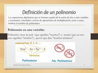 Clase 8 expresiones algebraicas y operaciones | PPTX