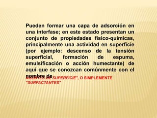 Agentes Tensoactivos | PPTX