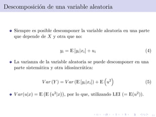 Clase9 Esperanza condicional y modelo de regresión | PDF