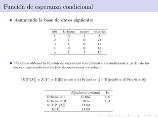 Clase9 Esperanza condicional y modelo de regresión | PDF