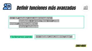 Clase 9 - Funciones de Python para programacion | PDF
