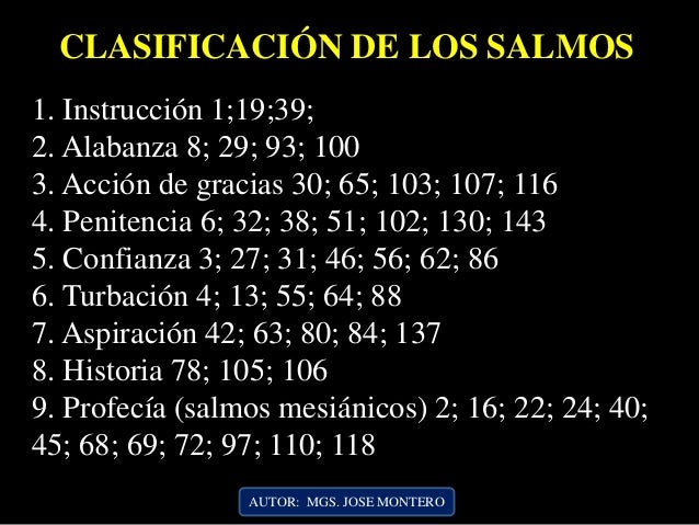 Clase Biblica de los Salmos