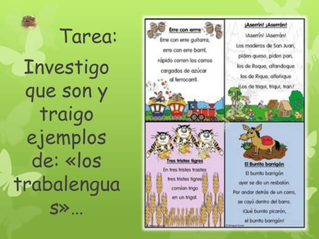 Clase castellano 4°-09-08-16_trabalenguas | PPT